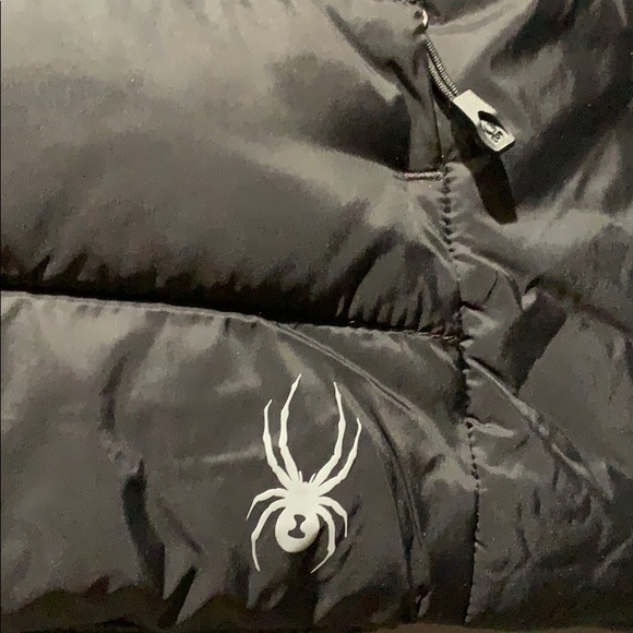 Spider | Jackets & Coats | Spyder Women Black Thermaweb Puffer Hooded ...